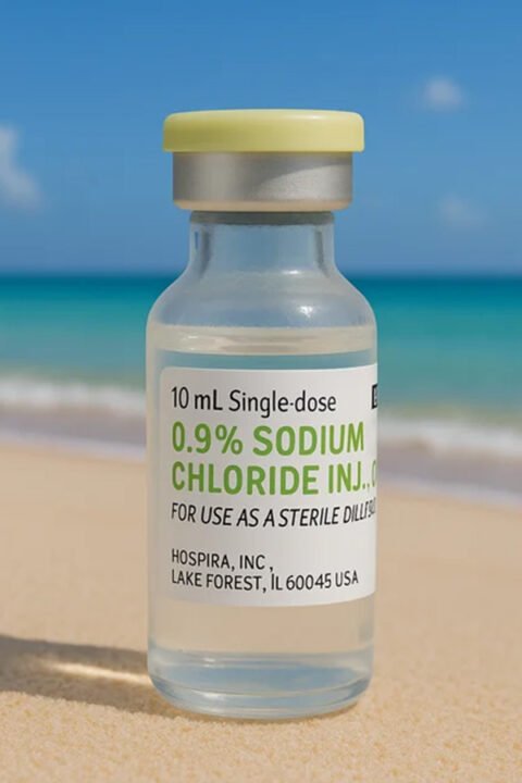 Sodium Chloride Injection .9% 10mL Vial - Beach Body Research